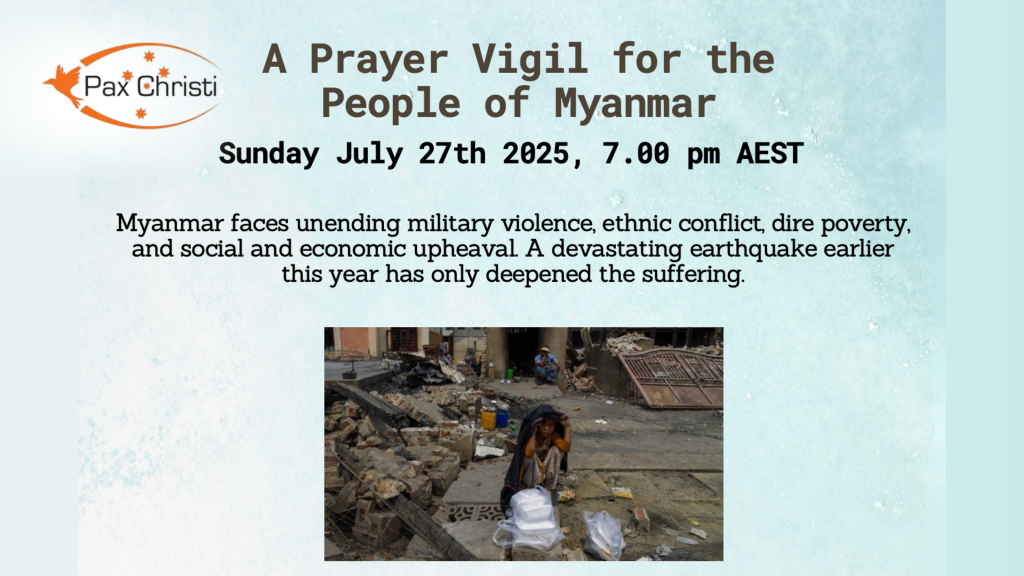 A Prayer Vigil for the People of Myanmar - PAX Christi International
